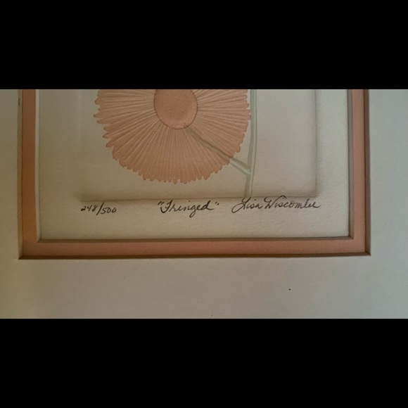 Art | Lisa Wiscombe Fringed Signednumbered Embossed Watercolor | Poshmark